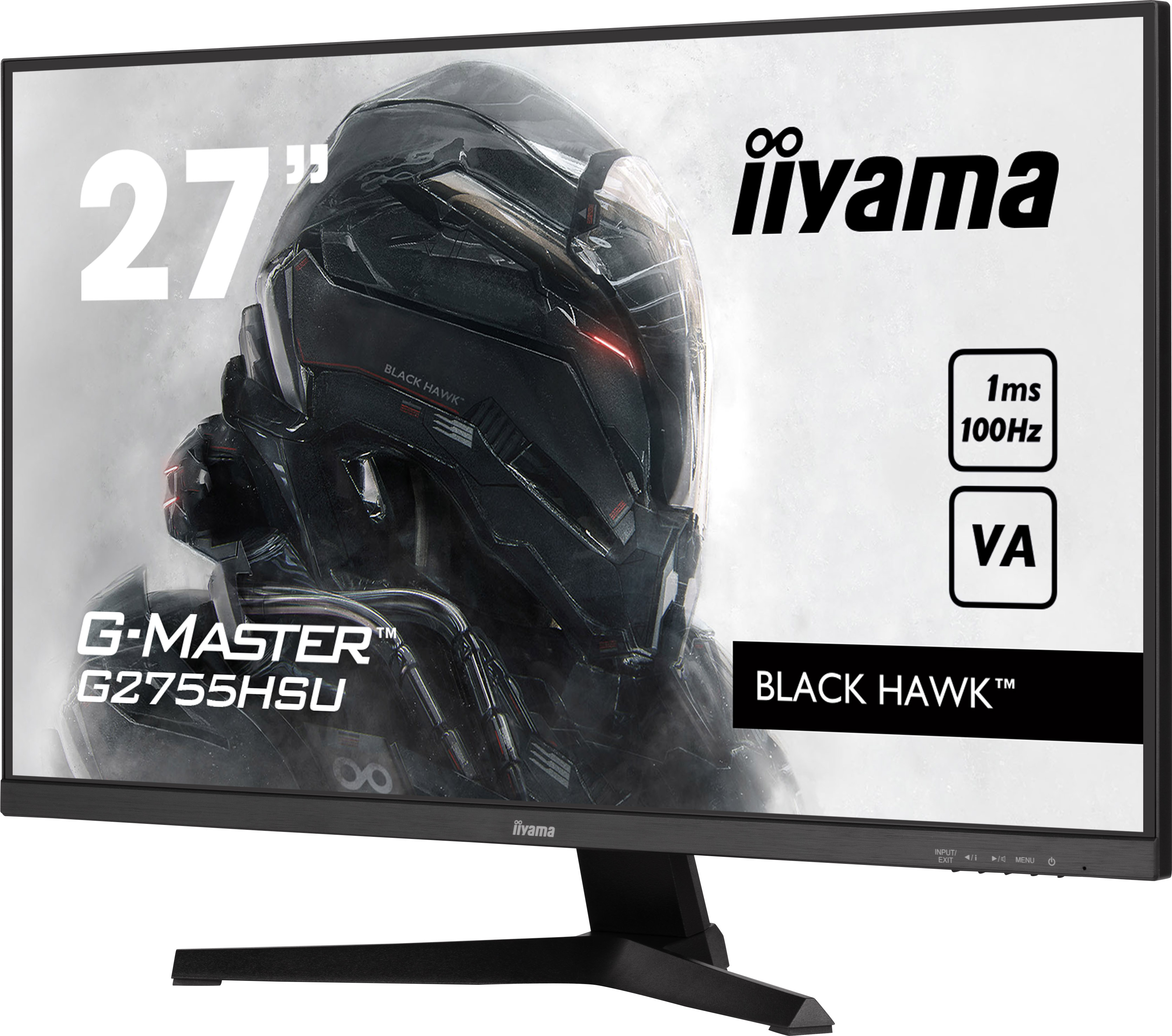iiyama - G-Master G2755HSU-B1 Get ahead with the G2755HSU with VA Panel Technology and 1ms MPRT